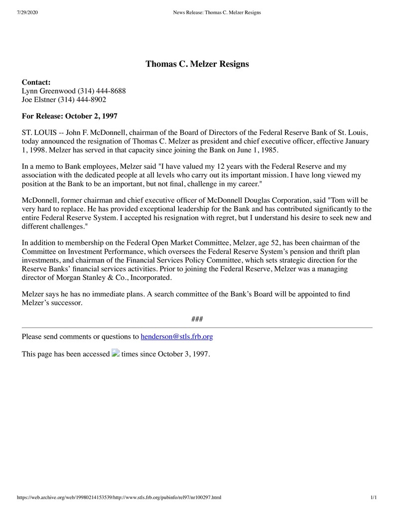 Bank Resignation